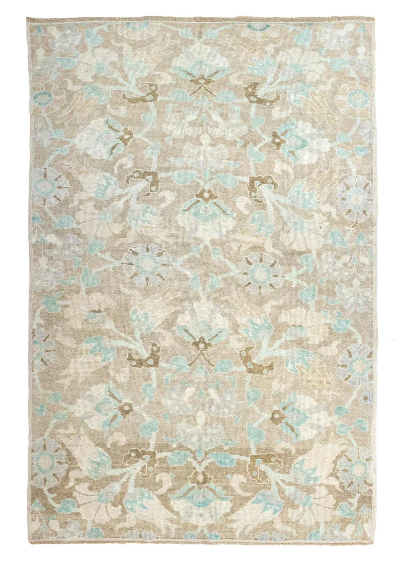 Bungalow Rose Sungur Floral Patterned Wool Karaman Carpet | Wayfair